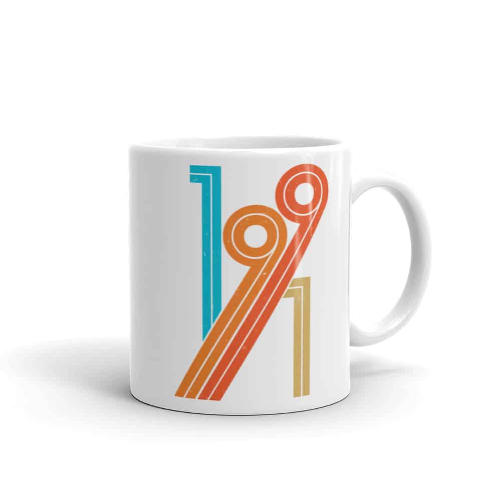 1991 Mug Vintage Style Coffee Mug - Treaja.com