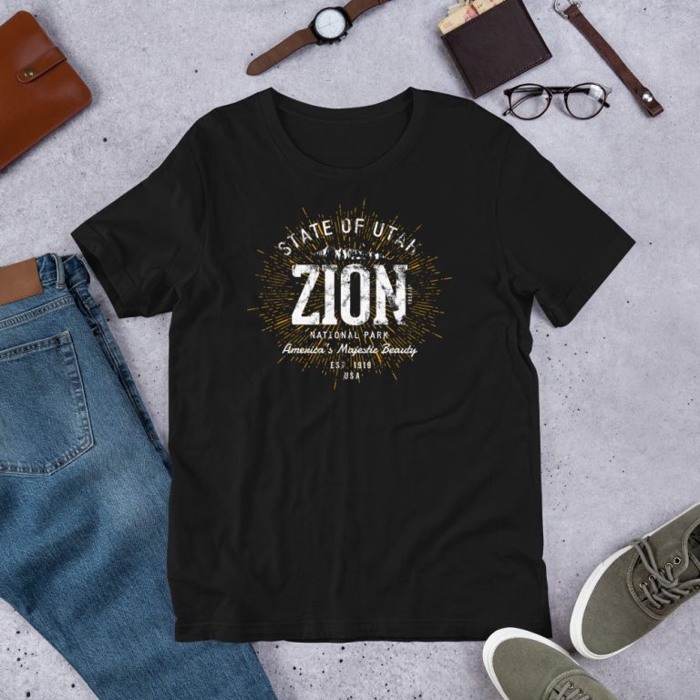 Retro Zion National Park T-Shirt - Treaja.com