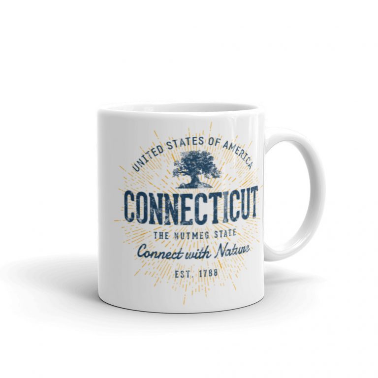 Retro State of Connecticut Camper Mug - Treaja.com