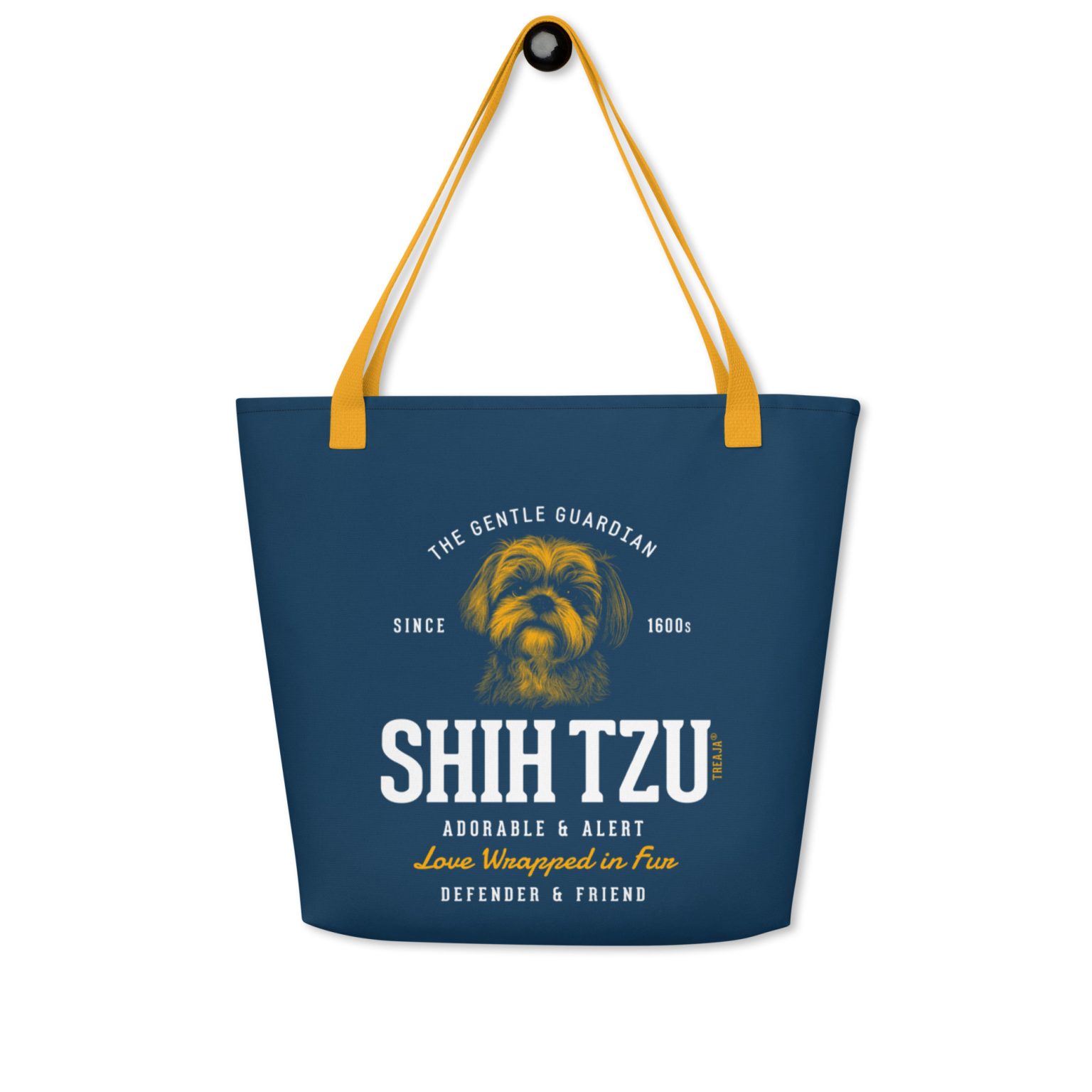 Vintage Inspired Shih Tzu Bag Blue - Treaja.com